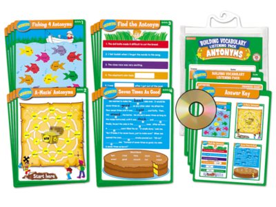 Antonyms Listening Center Skill Pack at Lakeshore Learning