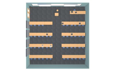 Learning Layout for Higher Education - Classroom | Lakeshore® Furniture