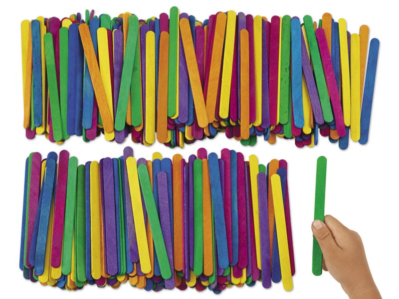 Colored Popsicle Stick