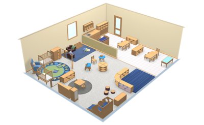 Infant & Toddler Classroom Layout | Lakeshore® Furniture