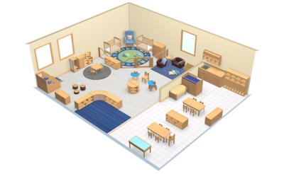 Infant & Toddler Classroom Layout | Lakeshore® Furniture