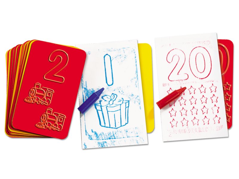 Numbers & Counting Beginning Skills Rubbing Plates at Lakeshore Learning