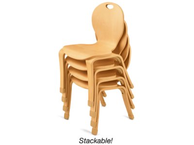 Classic Birch Classroom Stacking Chairs at Lakeshore Learning