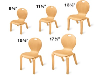 Classic Birch Classroom Stacking Chair - 17 1/2" at Lakeshore Learning