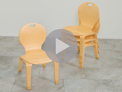 Classic Birch Classroom Stacking Chair - 9 1/2" at Lakeshore Learning