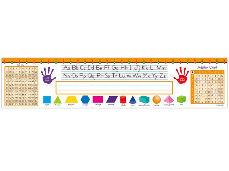 Lined Preschool Name Plate