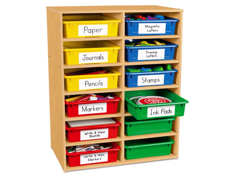 Classic Birch Space-Saver Storage Tray Center at Lakeshore Learning