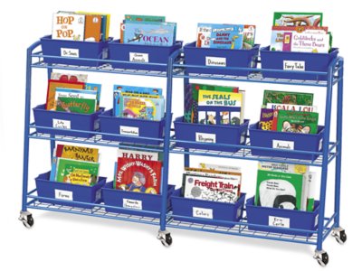 Books on Wheels Mobile Cart - 12 Bins at Lakeshore Learning