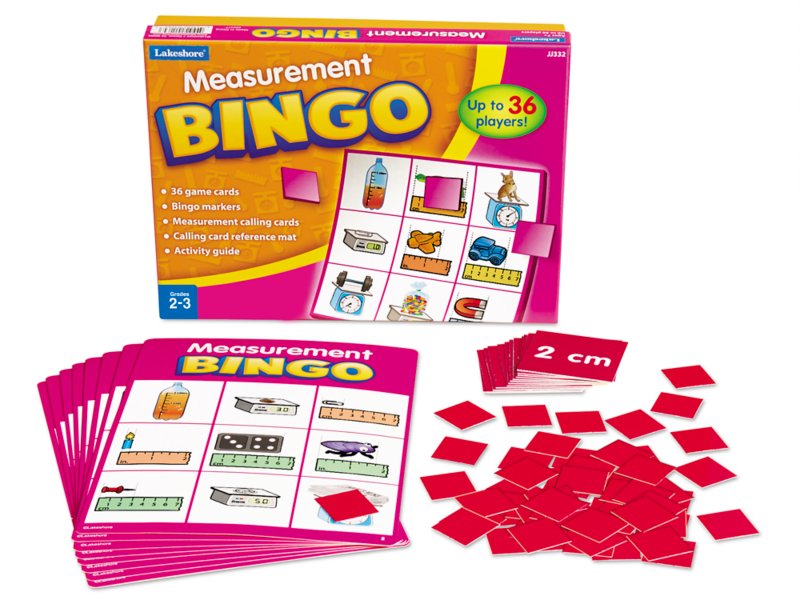 Measurement Bingo at Lakeshore Learning