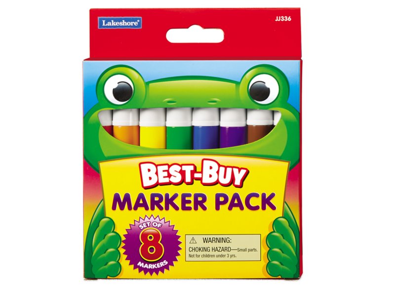 Best-Buy Broad-Tip Markers - Set of 12 Student Packs at Lakeshore Learning