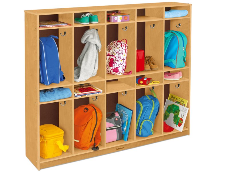Classic Birch Individual Coat Lockers for 10 at Lakeshore Learning