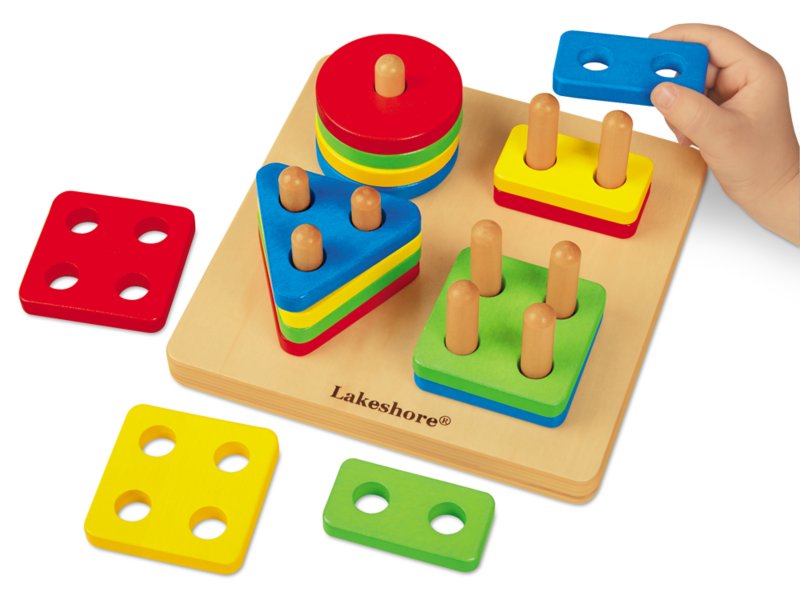 Sort-A-Shape Activity Board at Lakeshore Learning