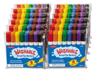 Best-Buy Washable Broad-Tip Markers - Set of 12 Student Packs at ...