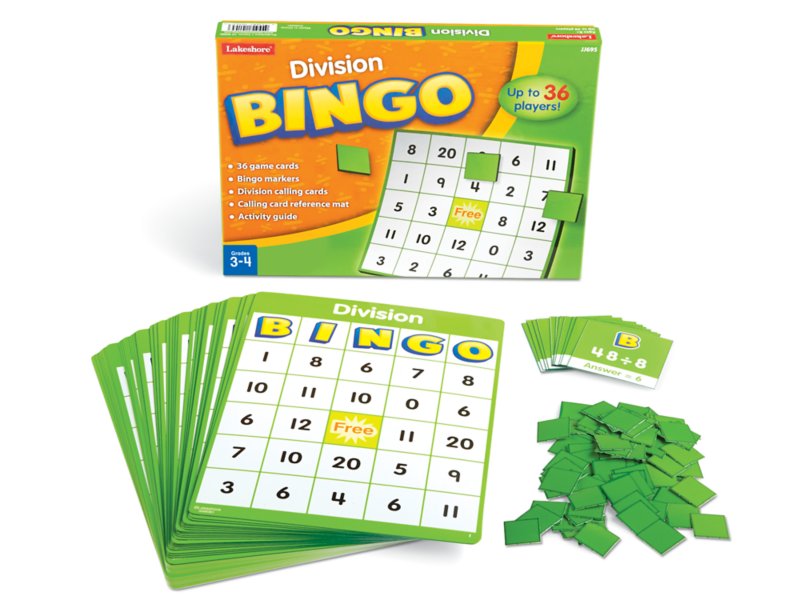 Division Bingo at Lakeshore Learning