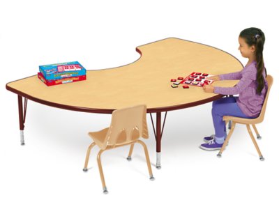 Colors of Nature® Adjustable Group Table - 48" x 72" - Low - Autumn ...