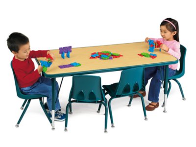 Colors of Nature® Adjustable Rectangular Table - 30" x 72" - Low ...