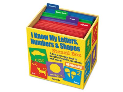 Letters, Numbers & Shapes Giant Stencil Box at Lakeshore Learning