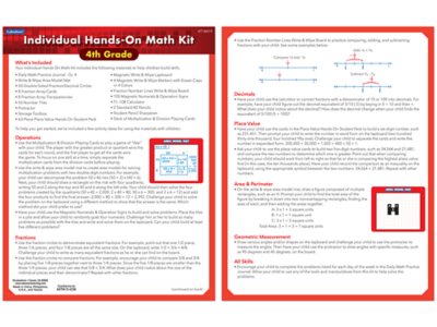 Individual Hands-On Math Kit – Gr. 4 at Lakeshore Learning