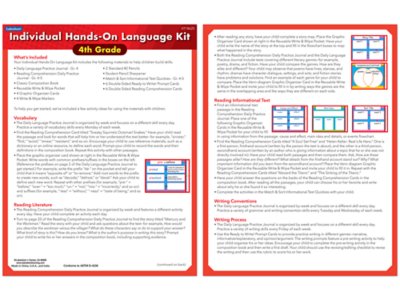 Individual Hands-On Language Kit – Gr. 4 at Lakeshore Learning