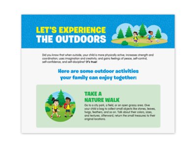 Ready for School Activity Calendar at Lakeshore Learning