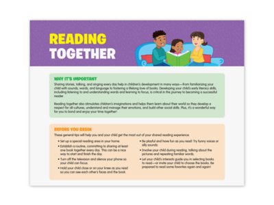 Ready for School Activity Calendar at Lakeshore Learning