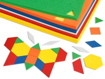 Peel & Stick Foam Pattern Blocks - Set of 1,962 at Lakeshore Learning