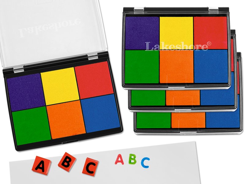 Washable 6-Color Color Stamp Pad at Lakeshore Learning
