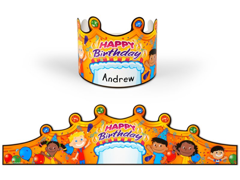 Printable Birthday Crown For Boys