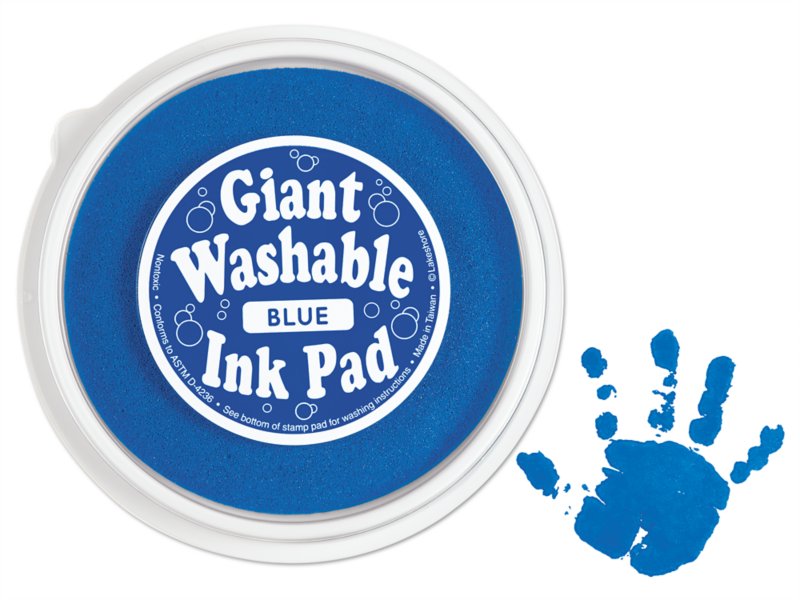 Bright Giant Washable Color Ink Pad - Blue at Lakeshore Learning