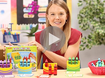 Letter Crayons Word Building Center at Lakeshore Learning