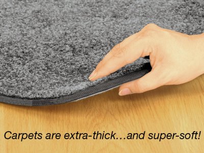 Comfy Round Classroom Carpet - 6' Diameter - Charcoal at Lakeshore Learning