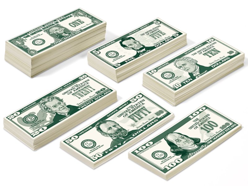 Paper Money at Lakeshore Learning