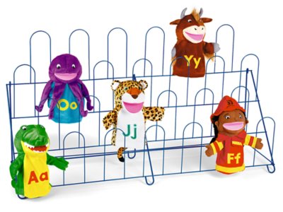 Stand for Alphabet Puppets at Lakeshore Learning