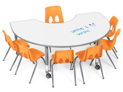 Flex-Space Write & Wipe Group Table Teaching Zone at Lakeshore Learning
