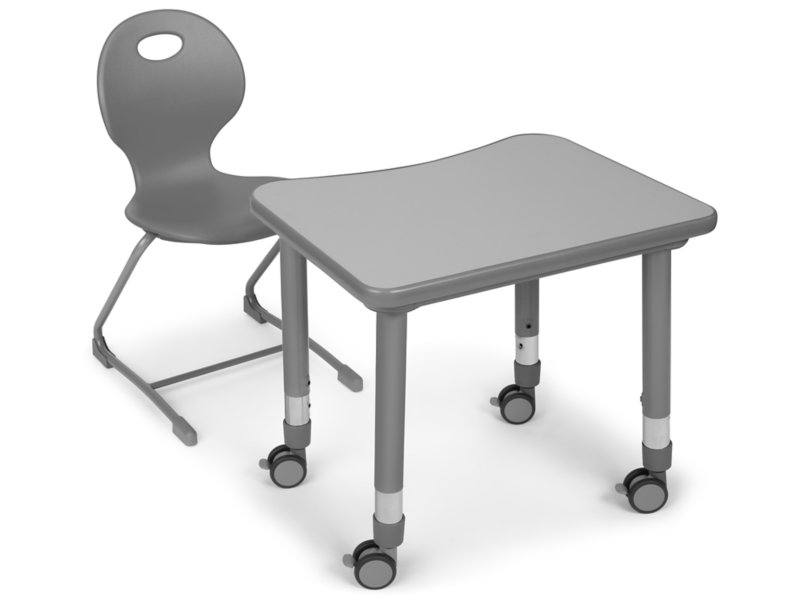 Ergo Bounce Chair and Desk Set - Gr. 4-12 - Gray at Lakeshore Learning