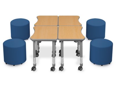 Modern Edge Mobile Lounge Seat & Desk Zone at Lakeshore Learning
