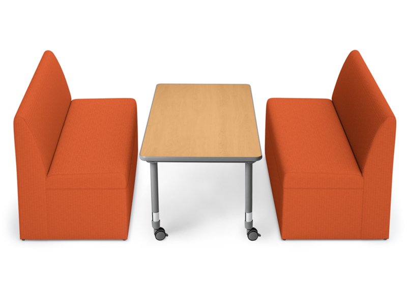 Flex-Space Engage Couch Table Zone - Autumn Orange at Lakeshore Learning
