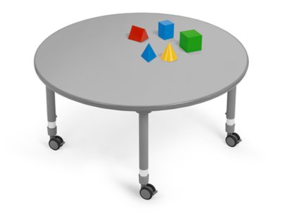Flex-Space Mobile Round Tables - Modern Gray at Lakeshore Learning