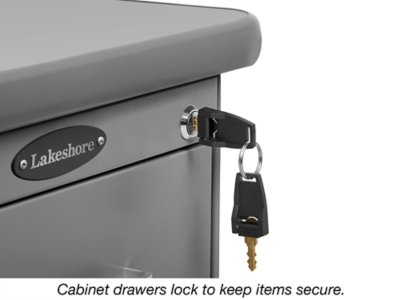 Flex-Space Mobile Teacher Desk - Modern Gray at Lakeshore Learning