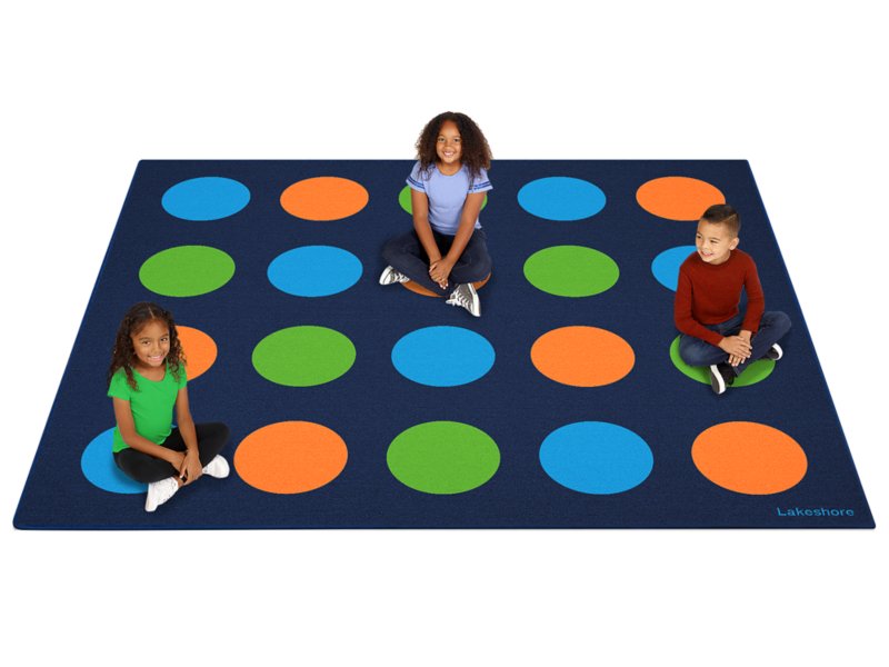 Flex-Space A Spot for Everyone Classroom Carpet for 20 Kids - 8' x 9 ...