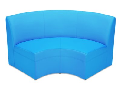 Flex-Space Lounge & Learn Curved Couch - Blue at Lakeshore Learning