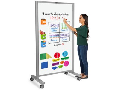 Flex-Space Mobile Magnetic Double-Sided Whiteboard at Lakeshore Learning