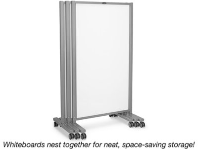 Flex-Space Mobile Magnetic Double-Sided Whiteboard at Lakeshore Learning