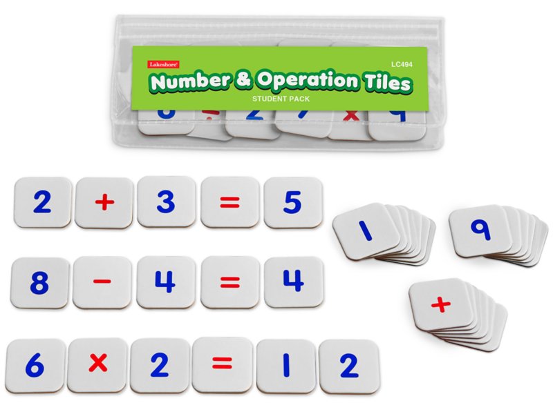 Number & Operation Tiles Student Pack at Lakeshore Learning