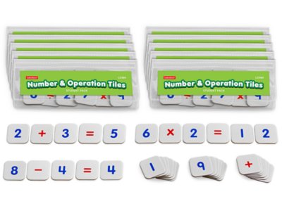 Number & Operation Tiles Student Pack at Lakeshore Learning