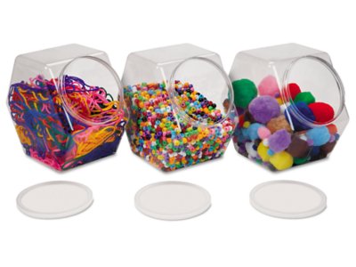 Large Unbreakable Craft Jars - Set of 3 at Lakeshore Learning