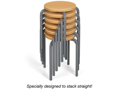 Flex-Space Premium Stacking Stools - Modern Maple at Lakeshore Learning