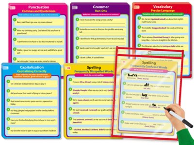 Self-Checking Language Practice Cards - Gr. 4 at Lakeshore Learning