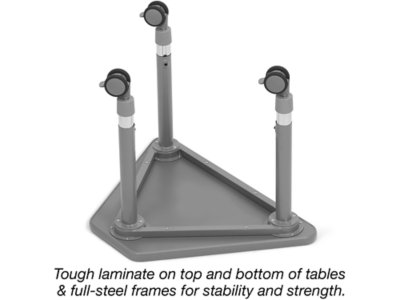 Flex-Space Write & Wipe Mobile Wedge Student Desk at Lakeshore Learning