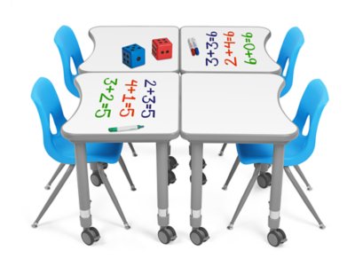 Flex-Space Write & Wipe Mobile Student Desk at Lakeshore Learning